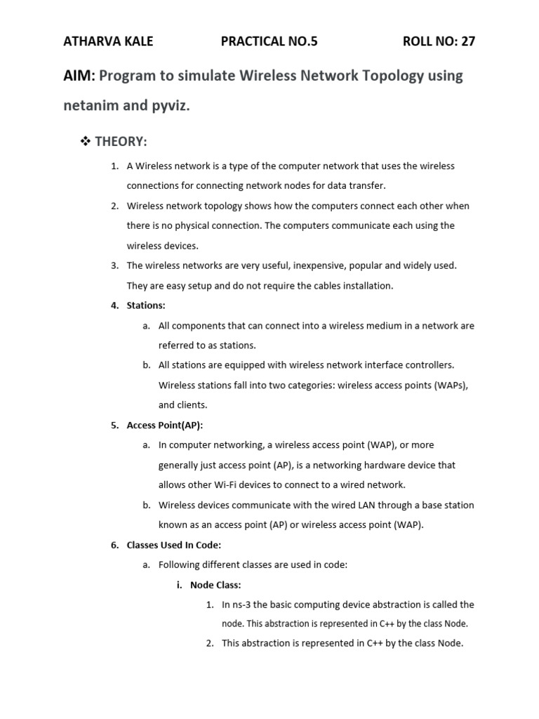 Practical 5 | PDF | Wireless Access Point | Wireless Network