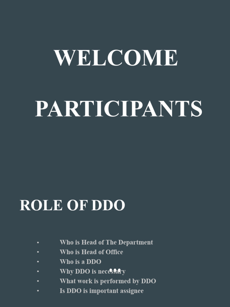 Role of Ddo | PDF
