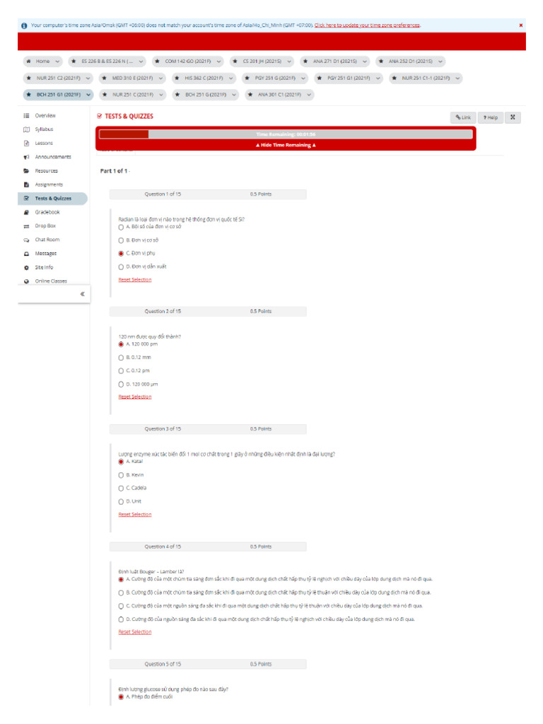 Lab Hóa Sinh Gi A Kì | PDF