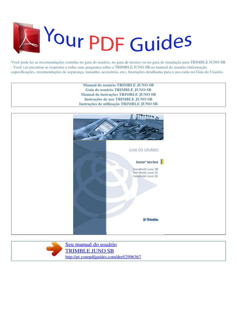 Seu Manual Do Usuario Trimble Juno SB | PDF