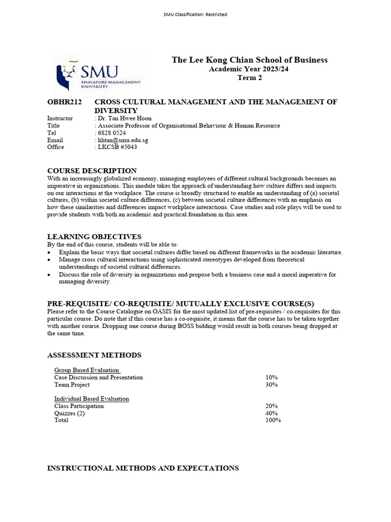 Obhr212 - Tan Hwee Hoon - Ay23-24 t2 | PDF | Artificial Intelligence ...