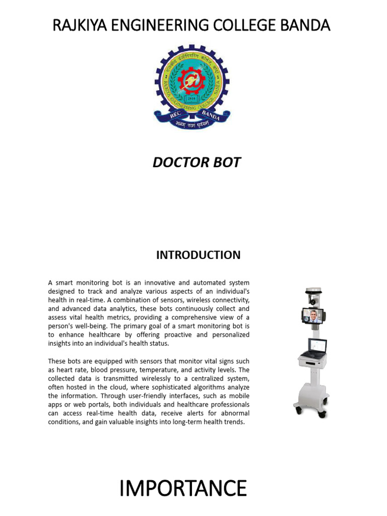 Doctor Bot Project | PDF | Monitoring (Medicine) | Health Care