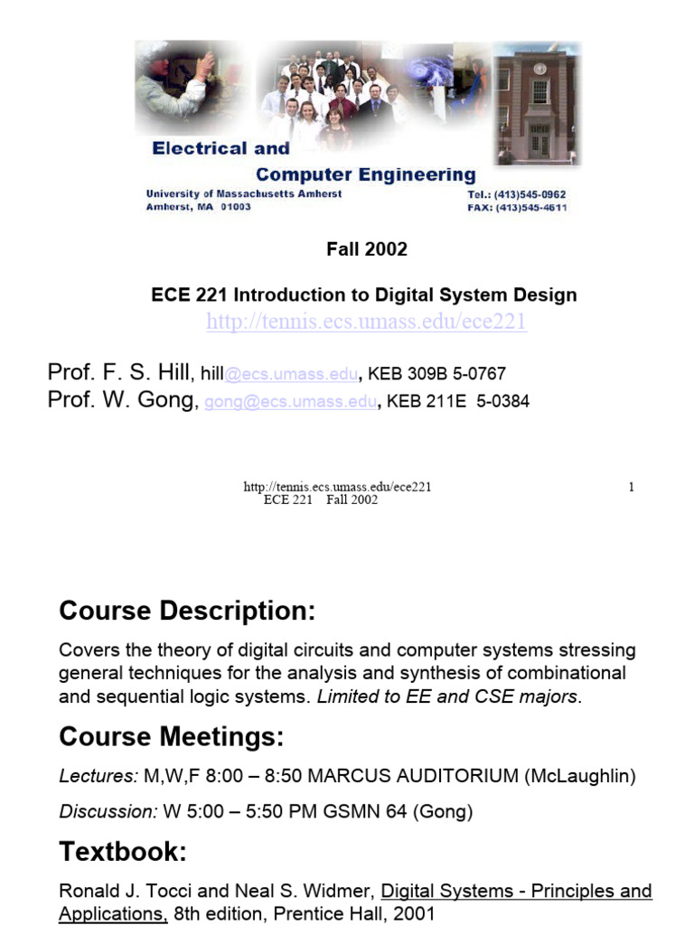 ECE 221 Digital System Design Course | PDF | Binary Coded Decimal | Byte