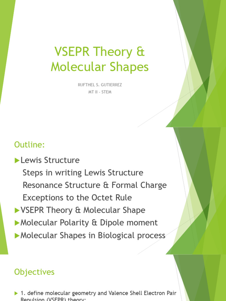 VSEPR-GEOMETRY | PDF | Chemical Polarity | Chemical Bond