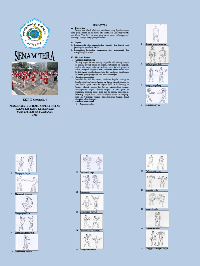 Leaflet Senam Tera | PDF