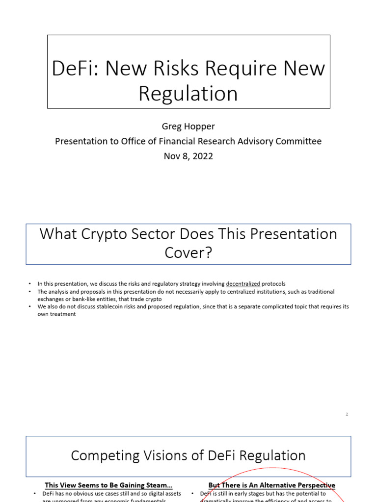 Critical Challenge and Risk Control of DeFi (Ecosystem) | Download Free ...