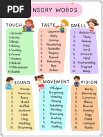 Smell Adjectives List for Writers | PDF | Odor | Perfume