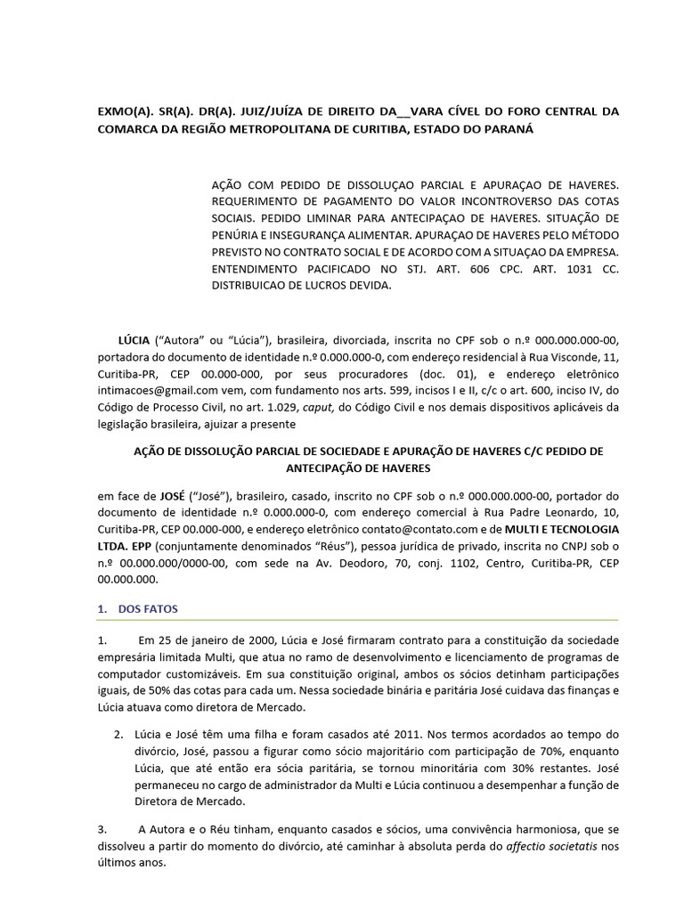 Modelo+de+Petic A O+inicial T+de+urge Ncia+-+Aula+3 | PDF ...