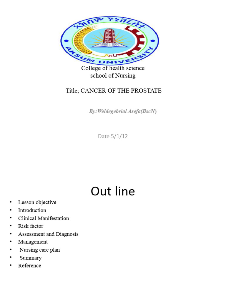 Presentation of Prostate Cancer | PDF | Prostate | Prostate Cancer