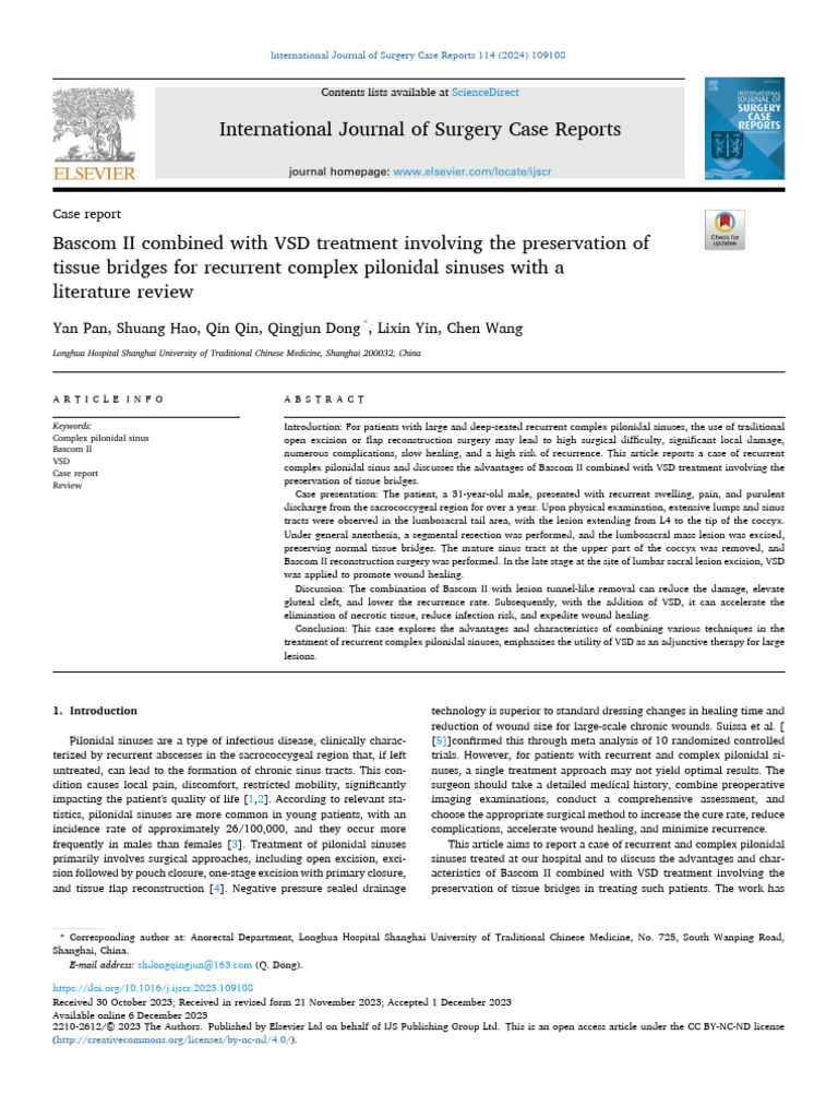 Bascom II Combined With VSD Treatment Involving The PR 2024 ...