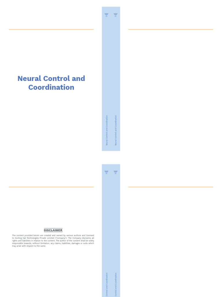 Neural Control and Coordination | PDF | Axon | Neuron