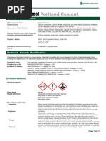 Portland Cement: Material Safety Data Sheet (MSDS) | PDF | Dangerous ...