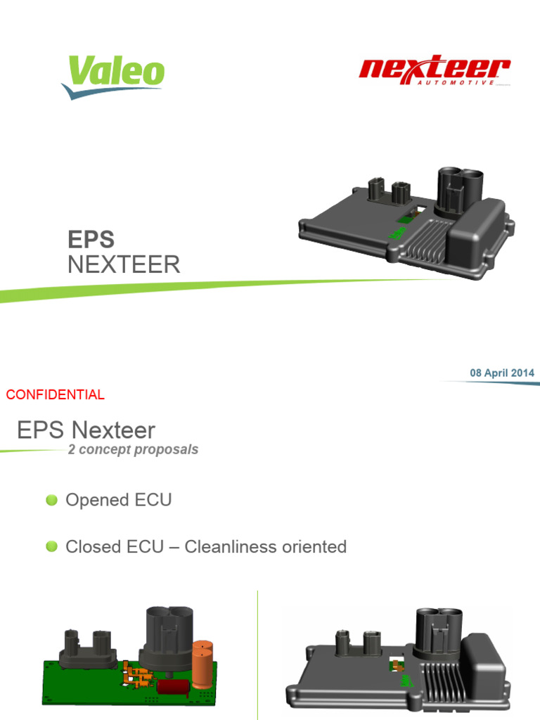 EPS Nexteer ECU Valeo - Mechanical Concepts 20150408 | PDF | Electrical Engineering | Electricity