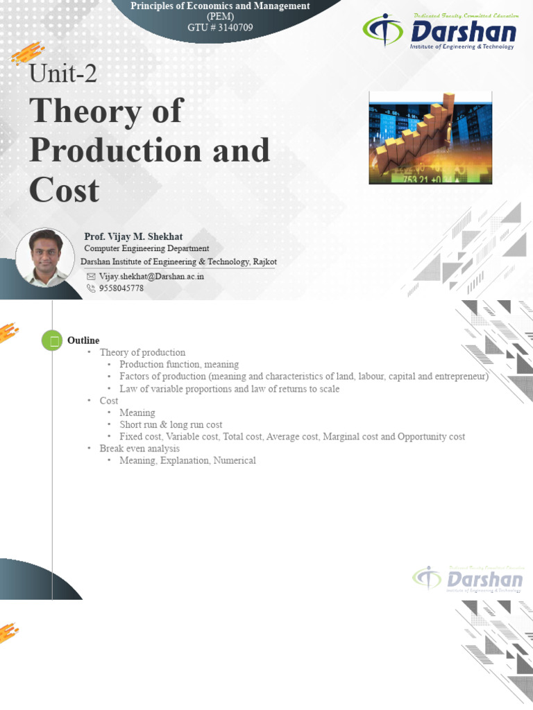 U2-Theory of Production and Cost | PDF | Production Function | Utility