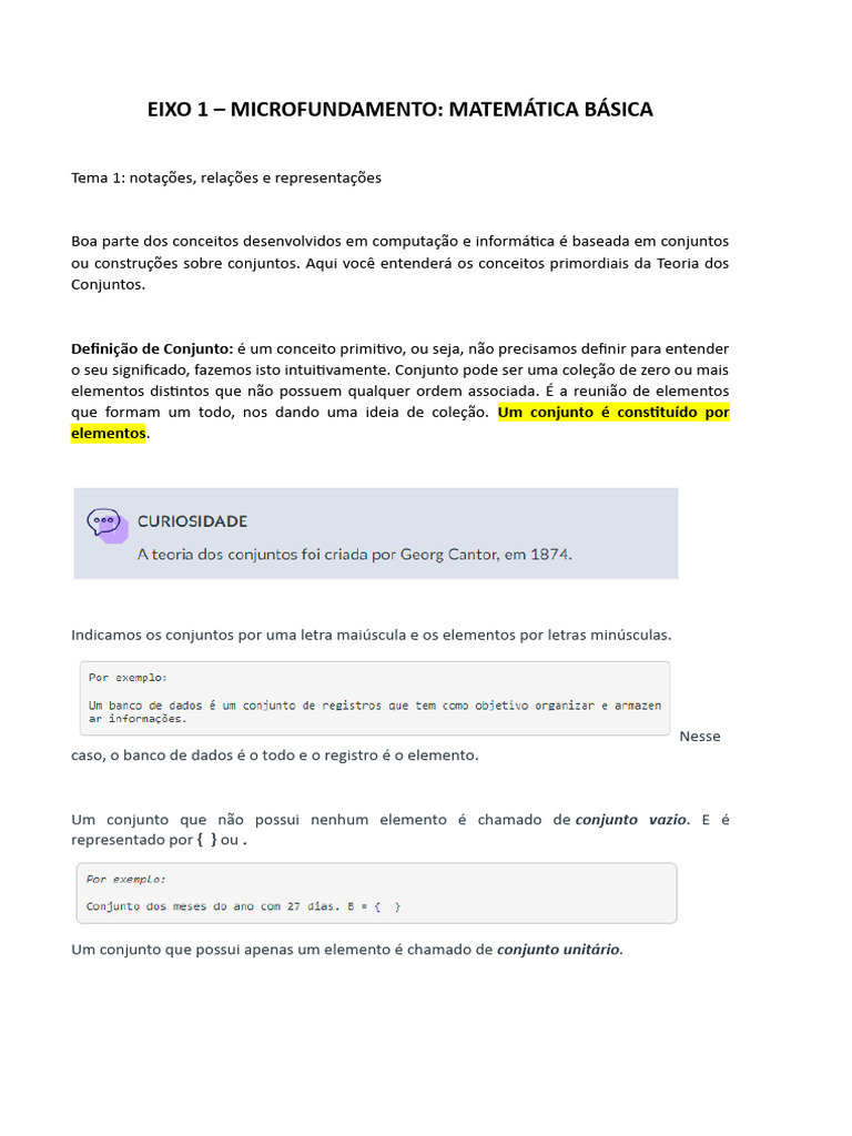 Matematica Básica | PDF