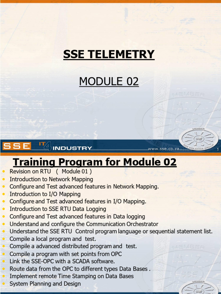 SSE Training Module 2 | PDF | Equipment | Electronics