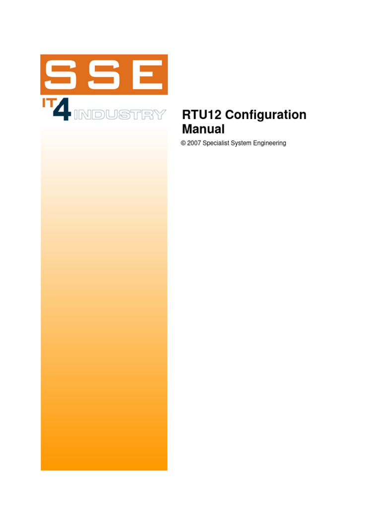 Sse Rtu 12 | PDF