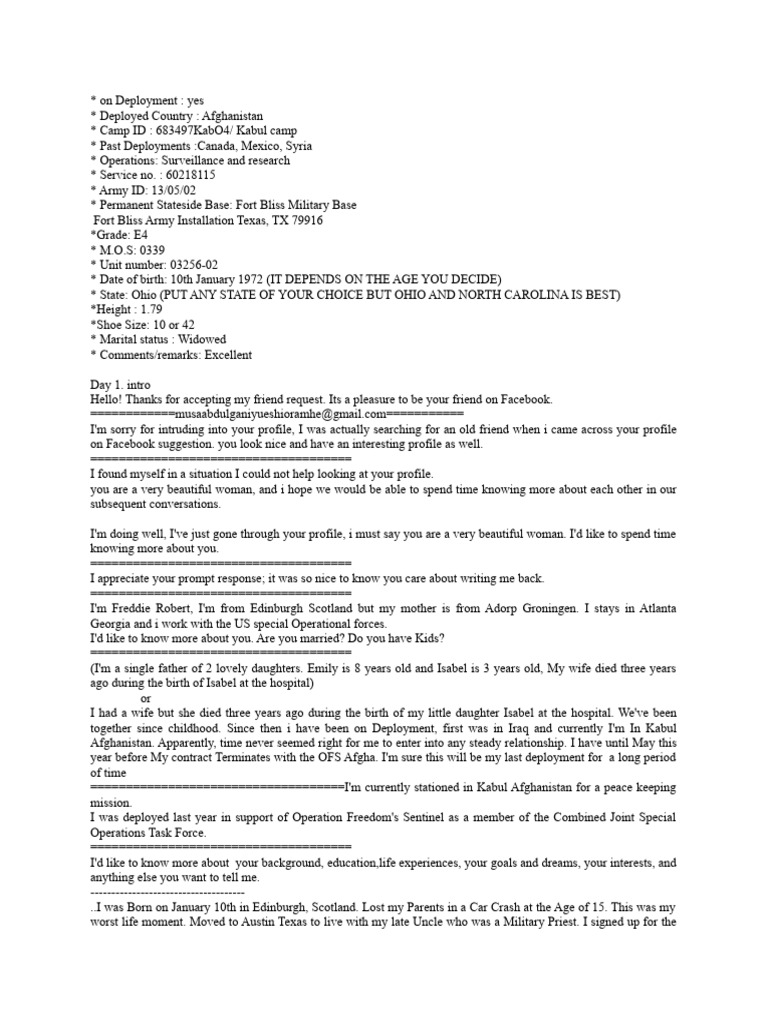 Almighty Military Format Revised by Welbeck (Male) | PDF | Love