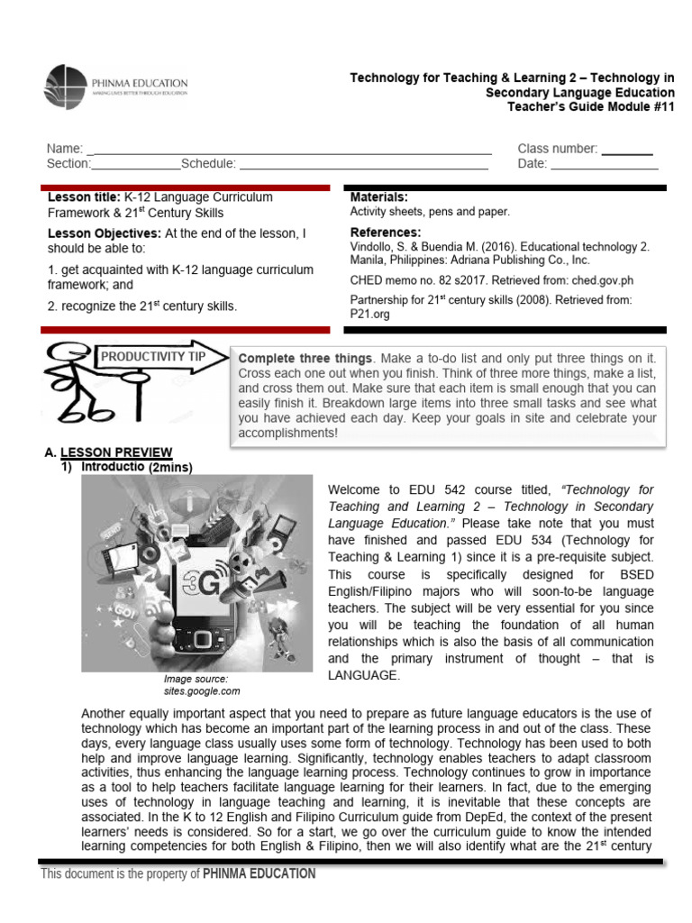 Edu542 Sas Lesson 2 Pdf Teachers Learning