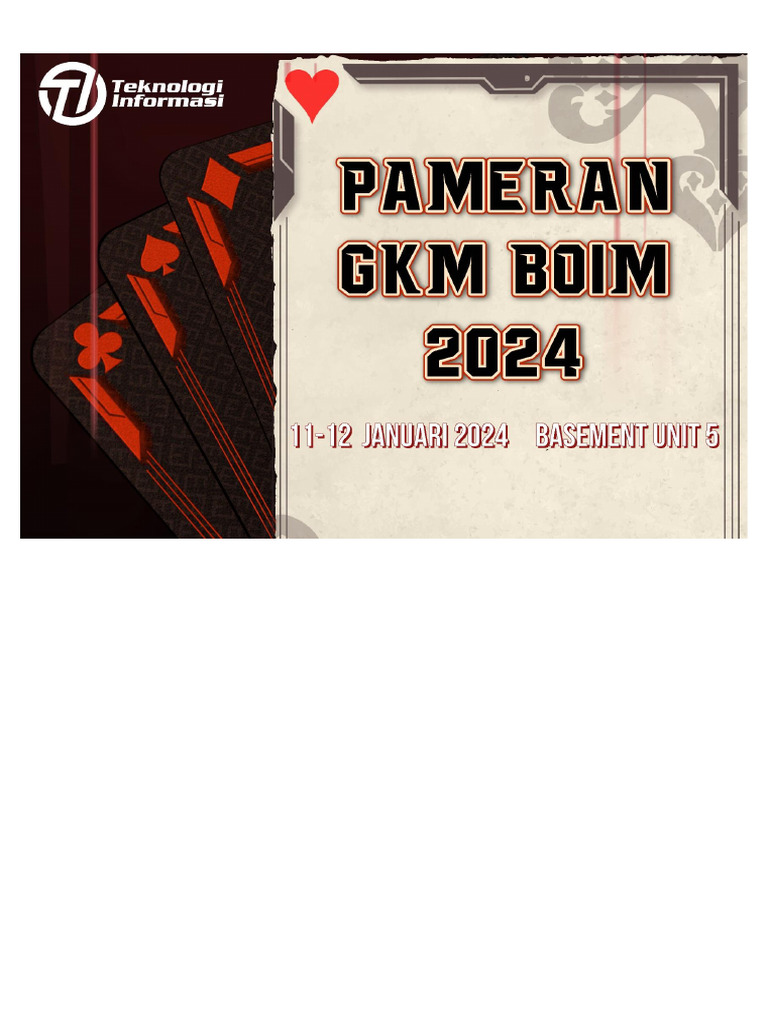 Ketentuan Pameran Produk GKM 2024 | PDF | Game & Aktivitas | Griya & Taman