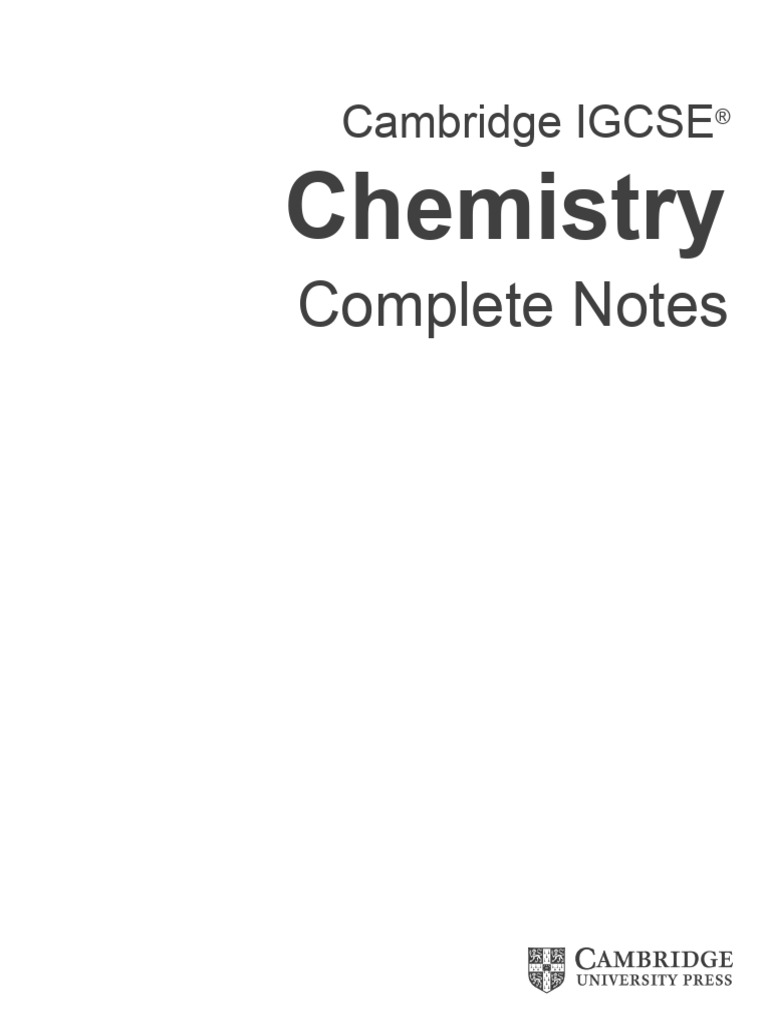 Complete Chem Notes | PDF