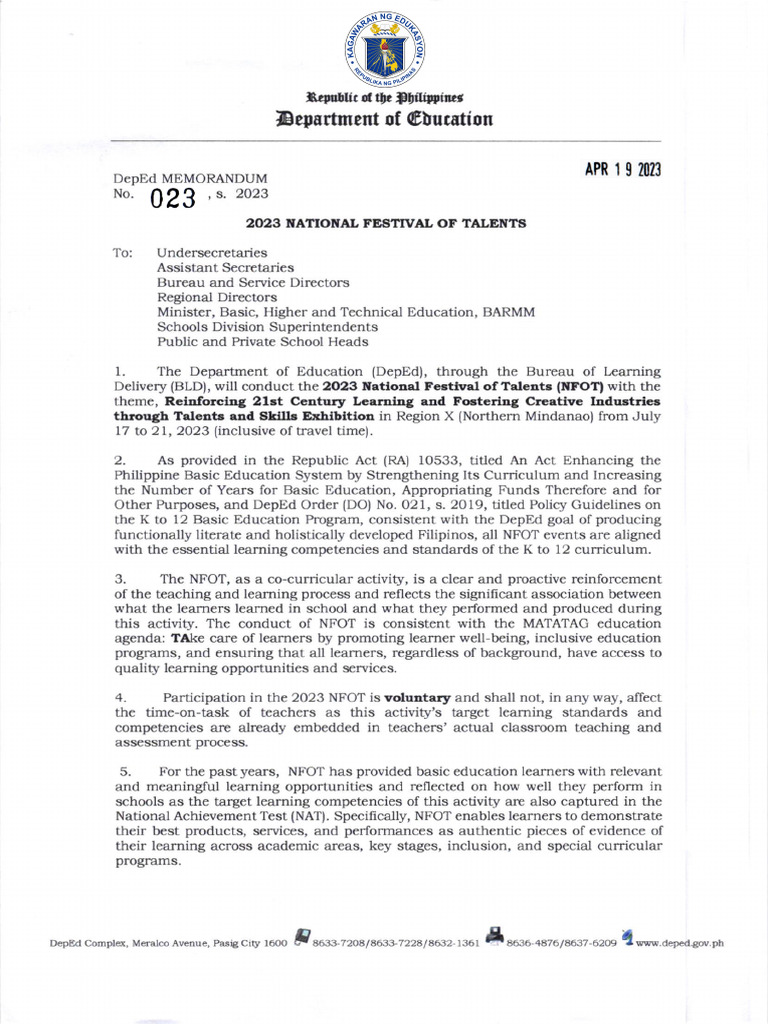 DM_s2023_023 | PDF | Learning | Teachers