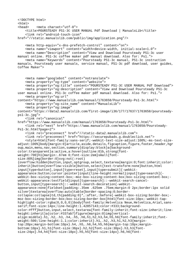 Poursteady-Ps1-3c | PDF