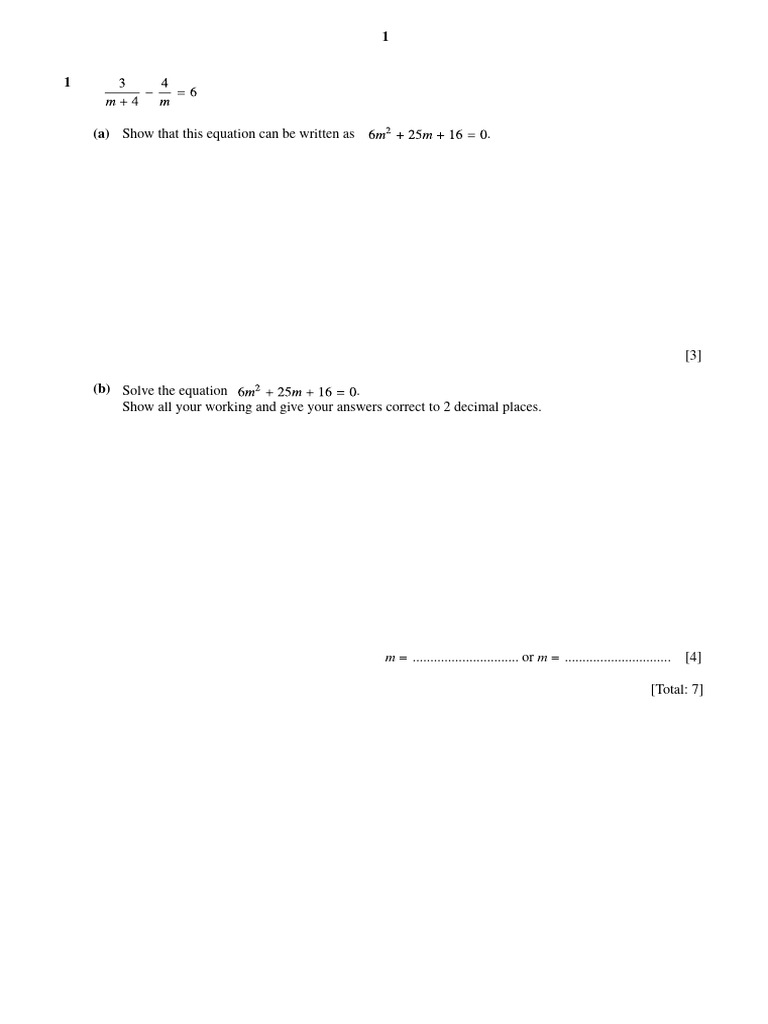 Paper 4 - WS-6 | PDF | Equations | Factorization