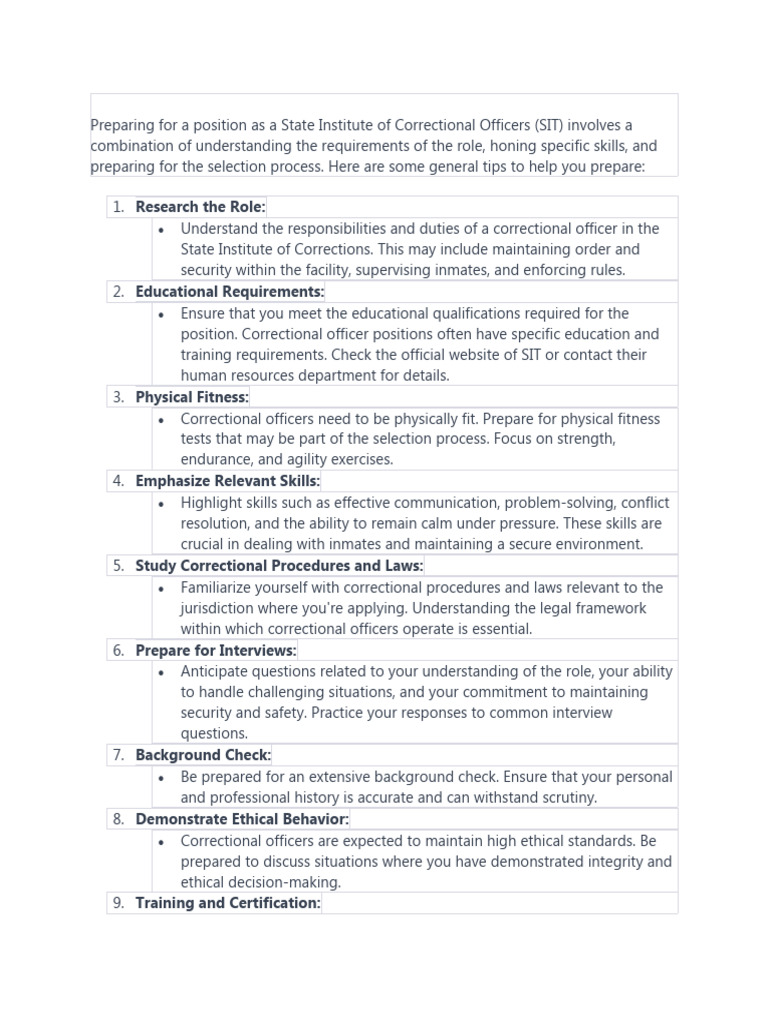How To Prepare For SIT | Download Free PDF | Physical Fitness | Institution