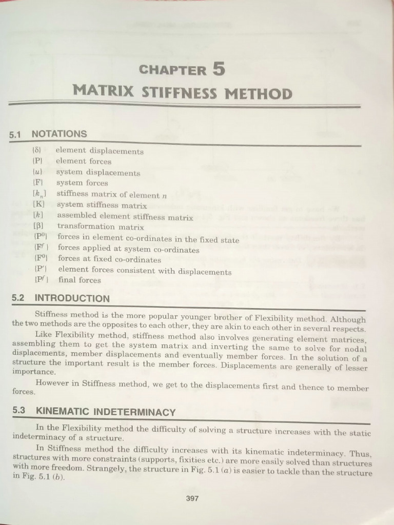 Matrix Stiffness Method | PDF