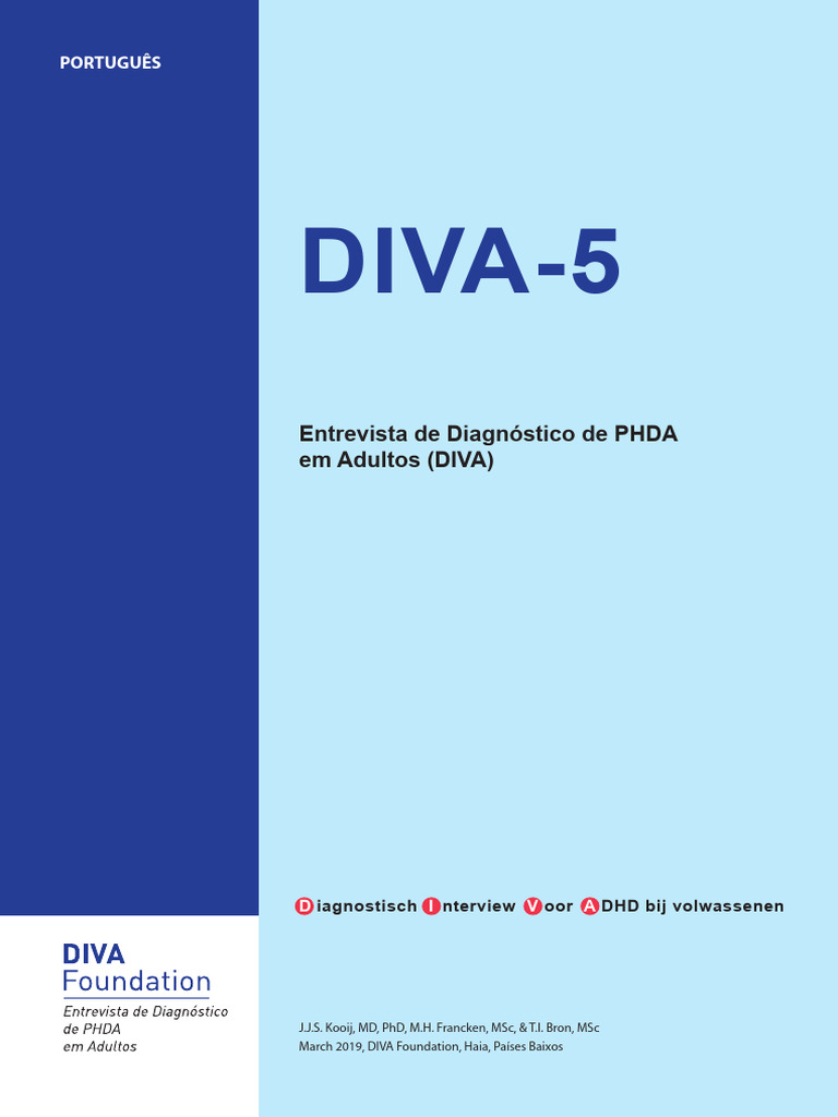 DIVA 2.0 DSM 5 PT-PT | PDF | Transtorno de déficit de atenção e ...