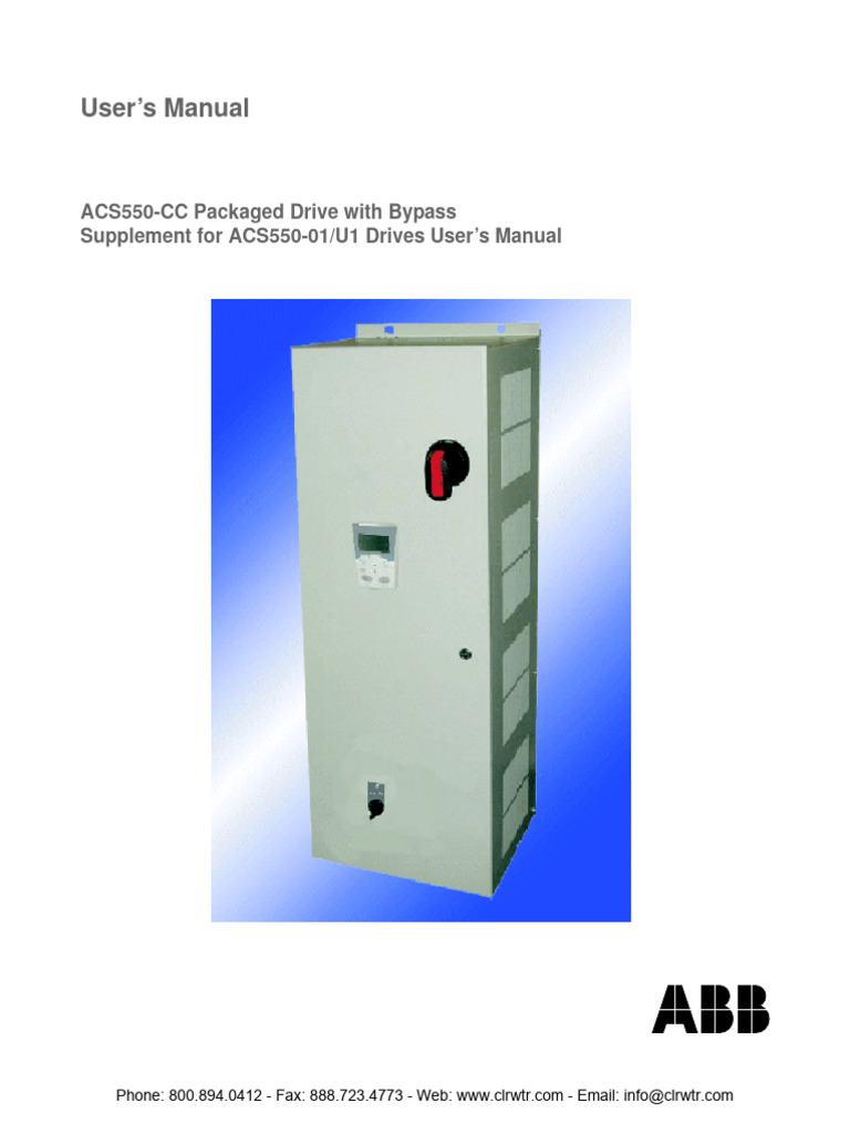 ABB ACS550 CC Packaged Drive | PDF | Electrical Wiring | Relay