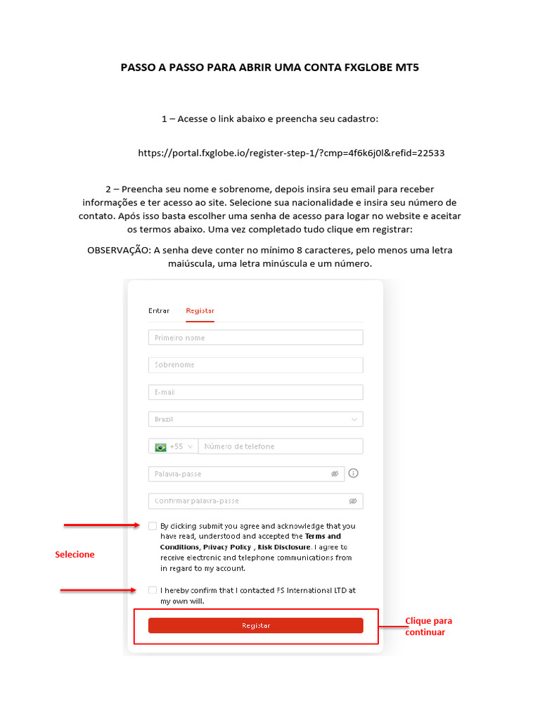 Tutorial Abertura de Conta | PDF | Informática
