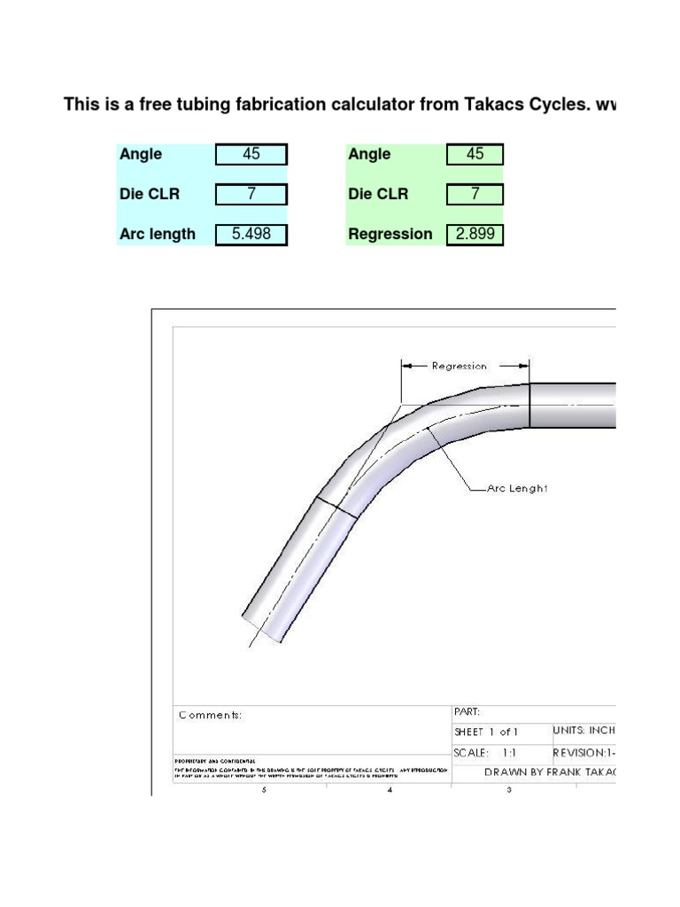 Tubing Fab Calculator | PDF