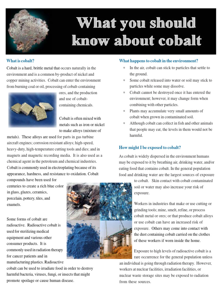 Cobalt | PDF | Cobalt | Nickel
