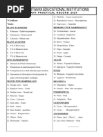 Botany Practical Record Book | PDF | Mitosis | Leaf