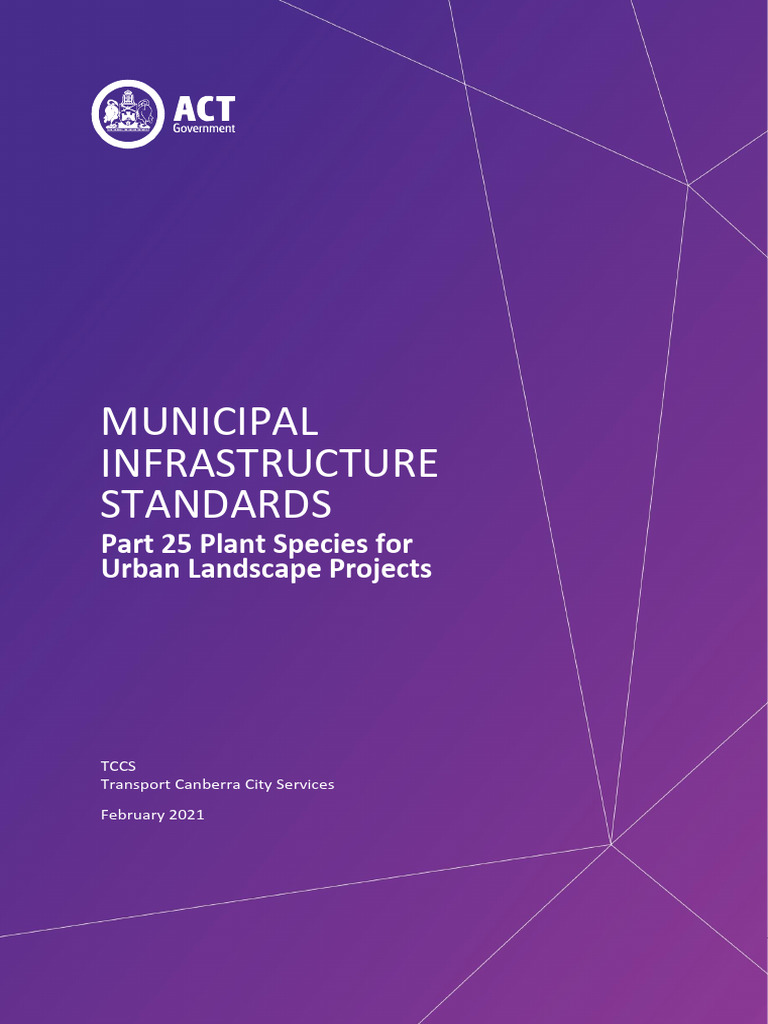 Municipal Infrastructure Standards 25 Plant Species For Urban Landscape ...