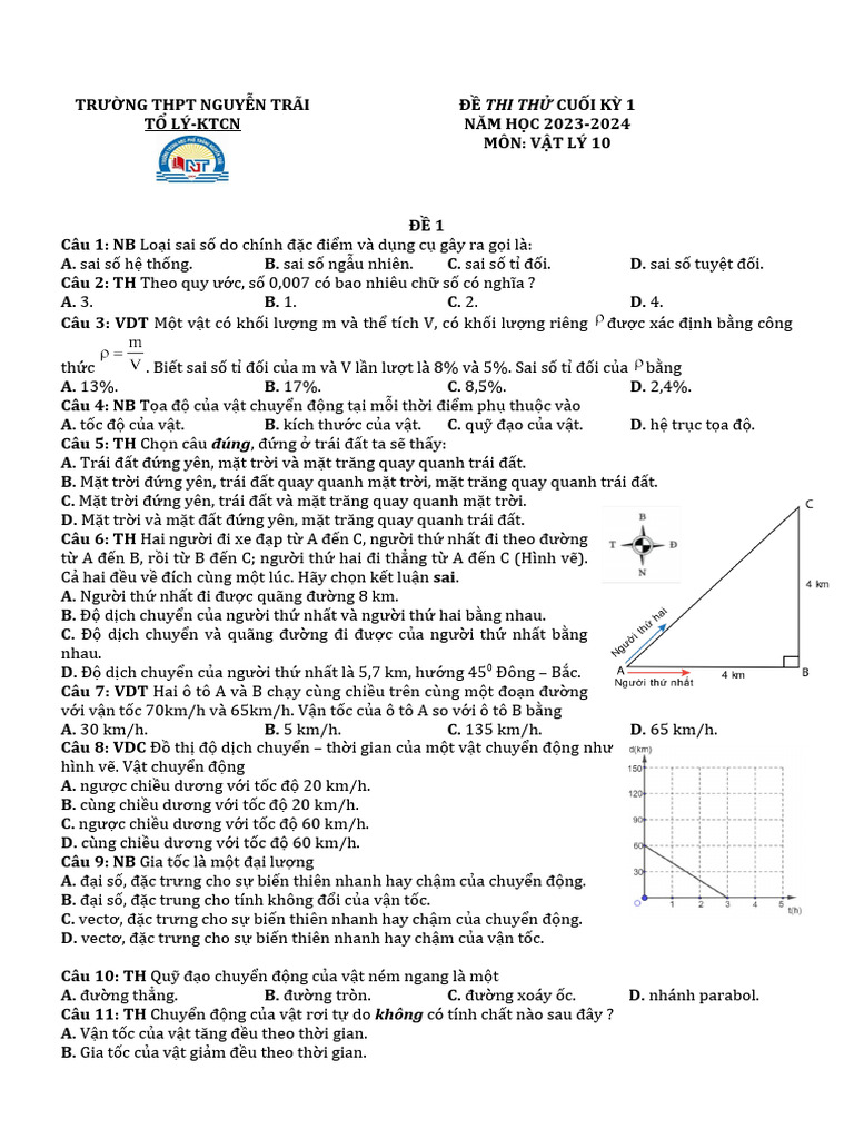 02 ĐỀ KTRA HK1-NH23-24 | PDF