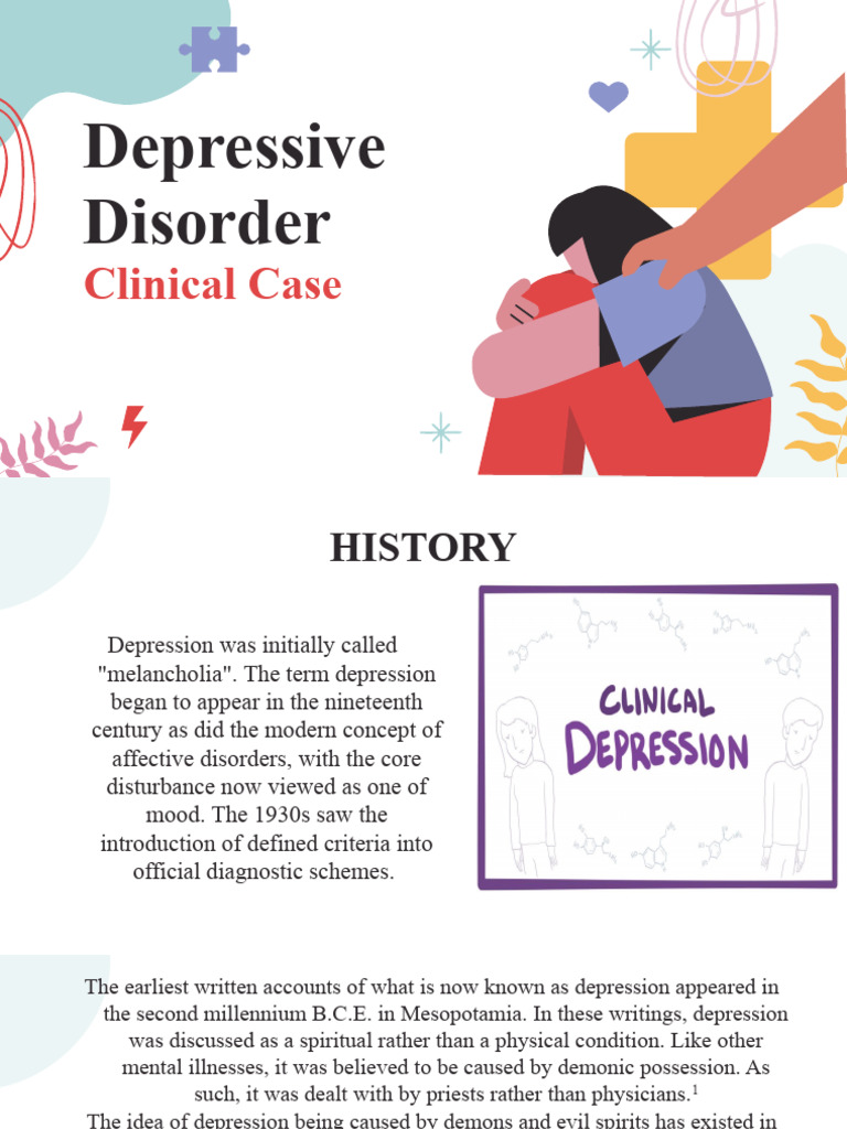 Depressive Disorder Clinical Case by Slidesgo | PDF | Cognitive ...