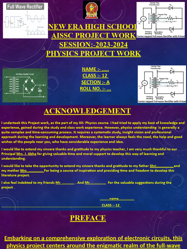 full wave rectifier | PDF | Rectifier | Cognition