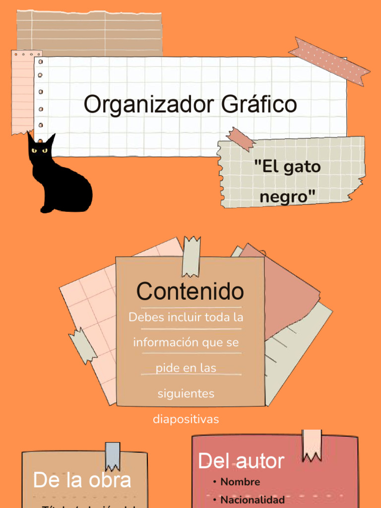 Organizador Gráfico - el gato negro.pptx | PDF