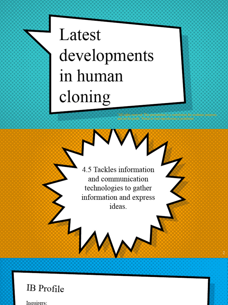 Latest Developments in Human Cloning | PDF | Career & Growth