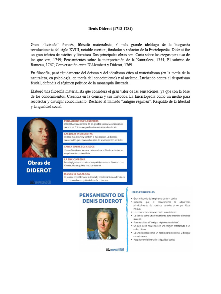 Denis Diderot | PDF | Historia