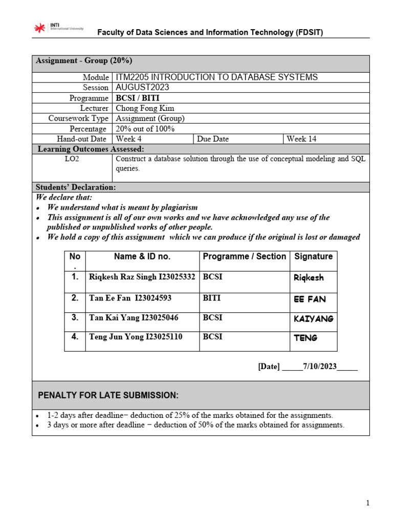 Final | PDF | Databases | Conceptual Model