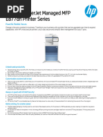 Datasheet - HP Color LaserJet Managed MFP E47528 Series | PDF | Image ...