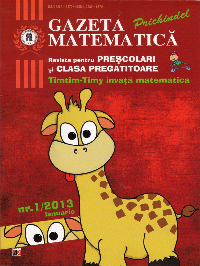 Gazeta Matematica Clasa Pregatitoare NR 2 | PDF