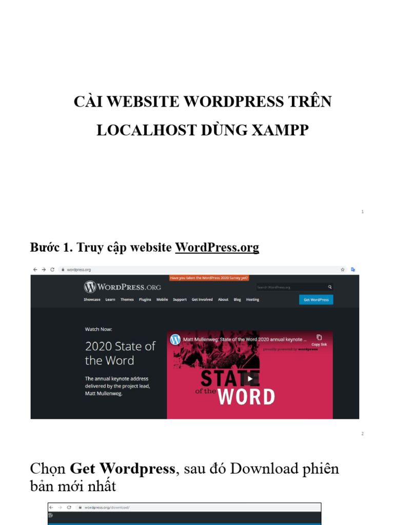 Cài Website Wordpress Trên Localhost Dùng Xampp | PDF