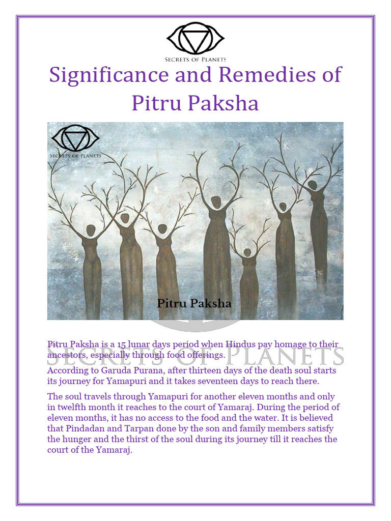 Understanding Pitru Paksha Rituals | PDF | Indian Religions