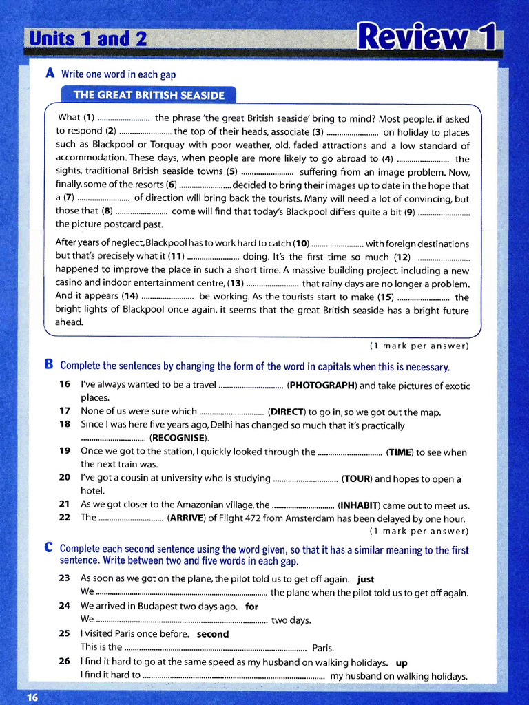 Destination B2. Grammar & Vocabulary With Answer Key (PDFDrive) | PDF