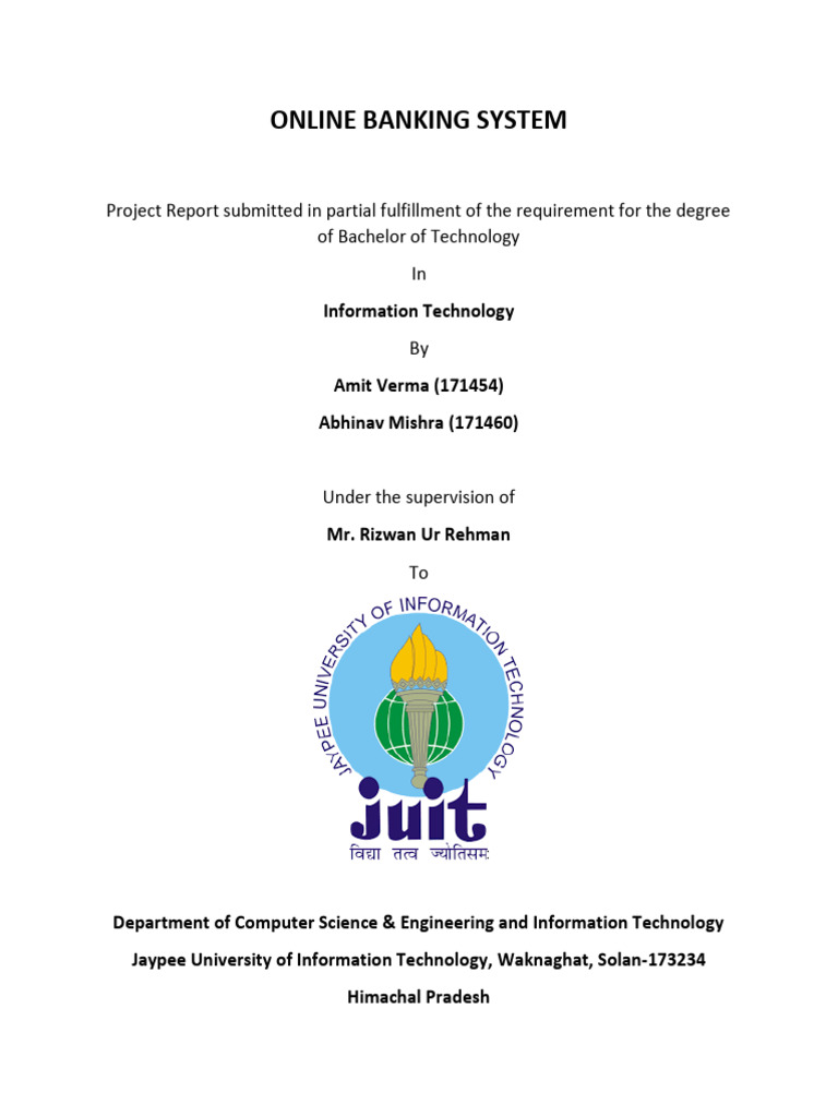 Online Banking System | PDF